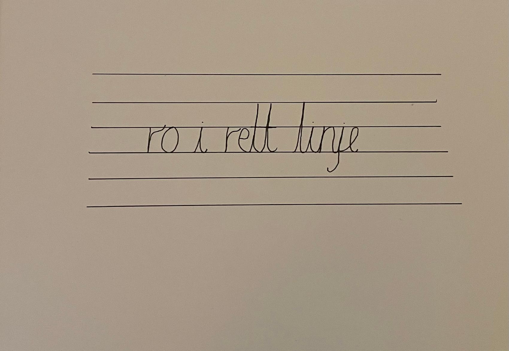 Ro i rett linje | Kunstnerforbundet